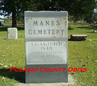 Pulaski County, Missouri Obituaries: Manes Cemetery