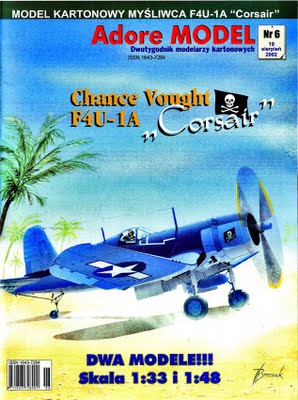 Livre Atitude Papercraft: F4U-1A CORSAIR