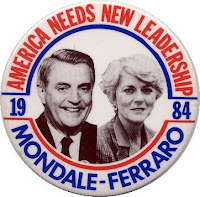 Twintage: 1984 Mondale Ferraro Campaign Pinback