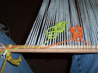 Franco's Fiber Adventure: Twining edge on backstrap loom