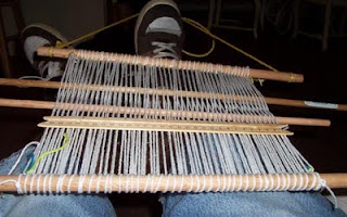 Franco's Fiber Adventure: Twining edge on backstrap loom