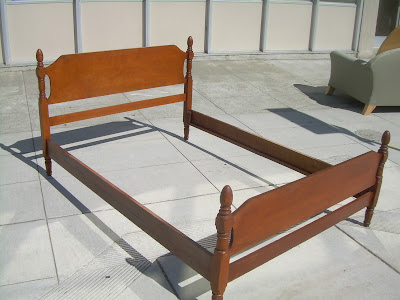 UHURU FURNITURE & COLLECTIBLES: SOLD - Full Maple Bed Frame - $35