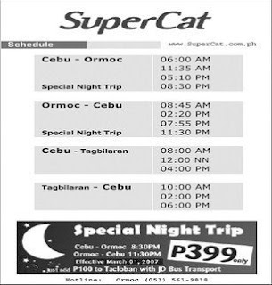 Philippines Shipping Guide: Supercat Schedule