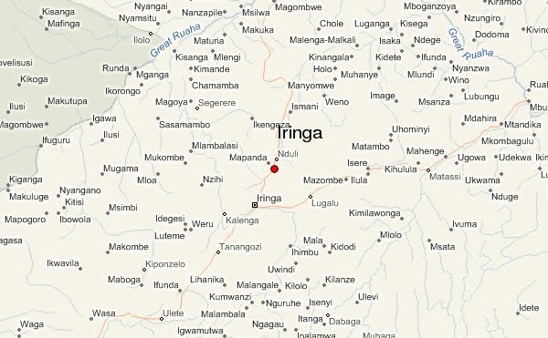 Lees21DaysInAfrica: Map of Iringa Region