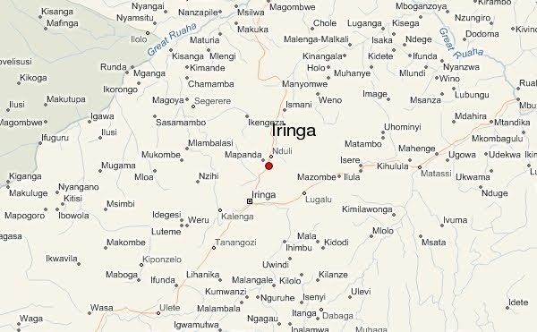 Lees21DaysInAfrica: Map of Iringa Region