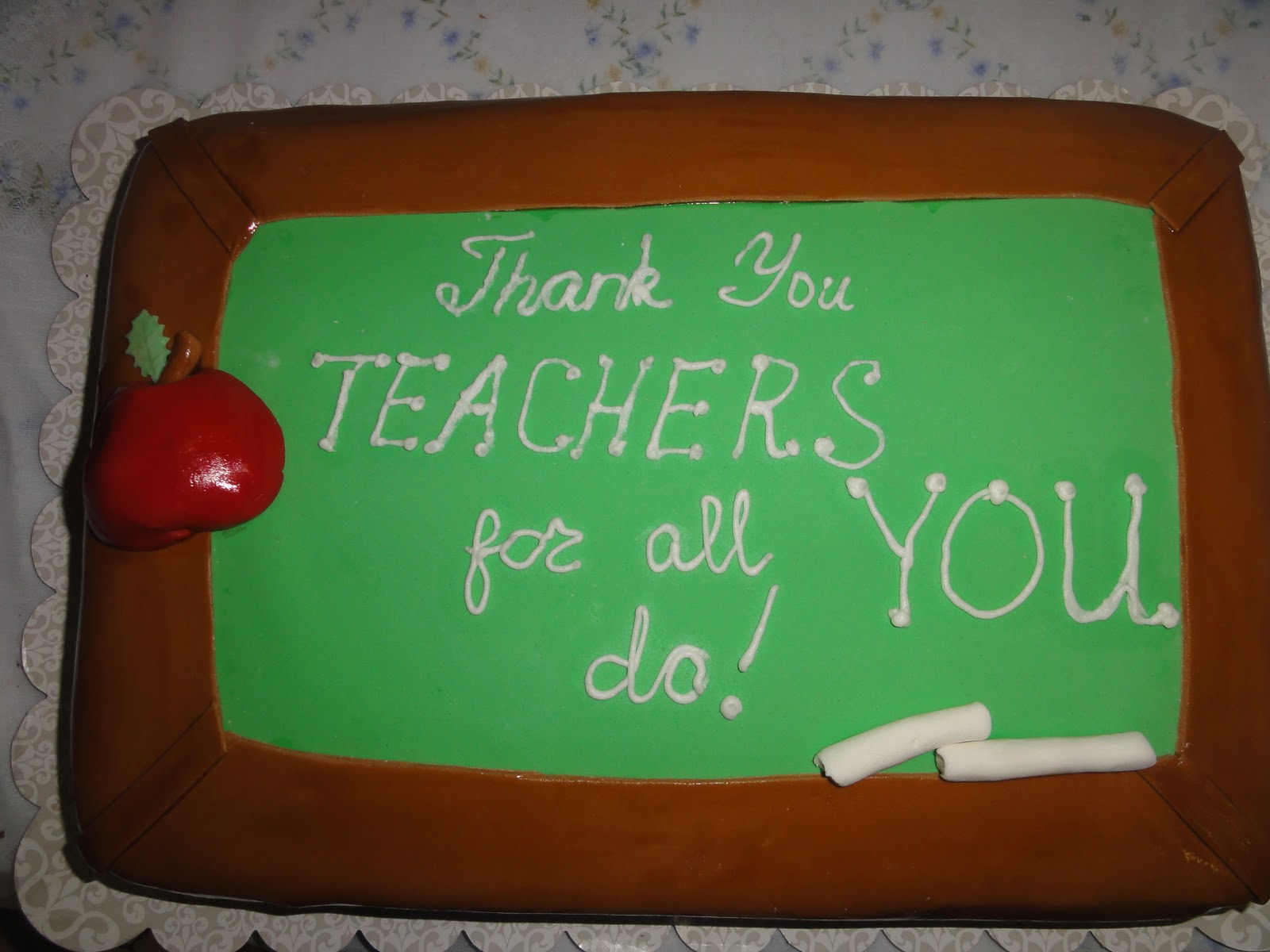 Tanya`s Sweets and Treats: Teacher`s Cake