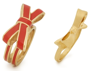 And now I want it: Kate Spade Bow Rings