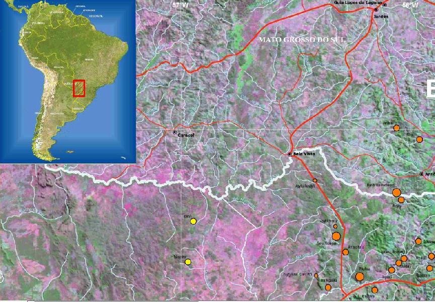 AGUYJEVETE!: Mapa del Área Guaraní “Guaraní Retã” Pueblos de la ...