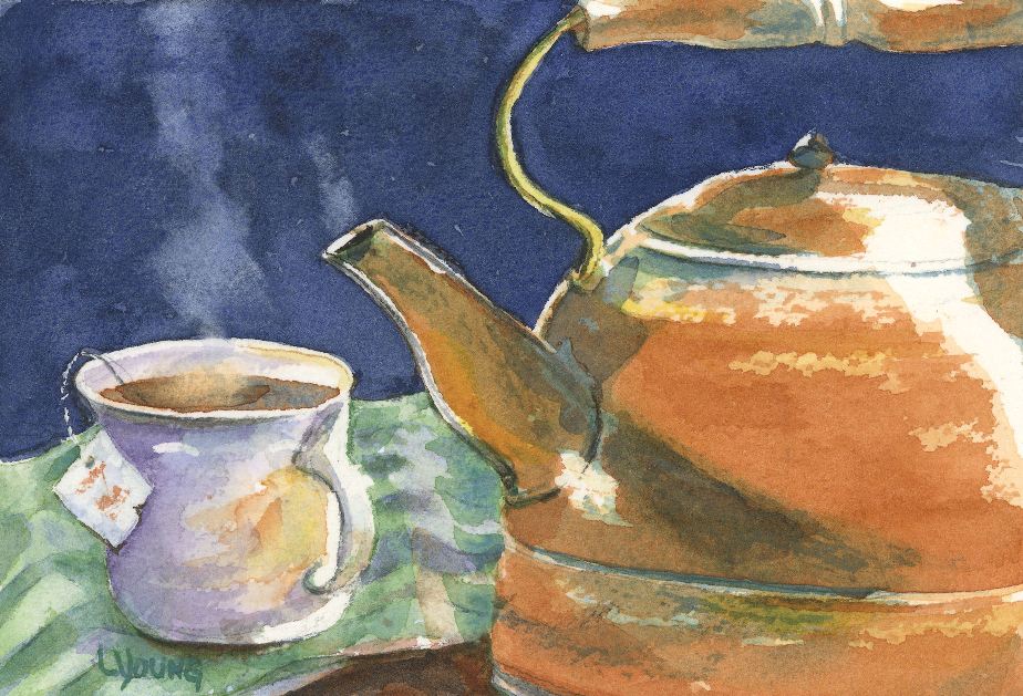 Daily Painters of Pennsylvania: Morning tea by Pennsylvania watercolor ...