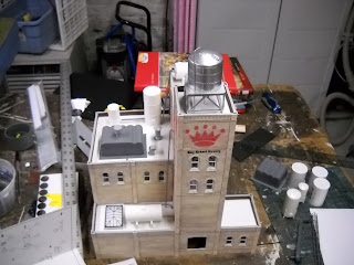 HO scale brewery detailing