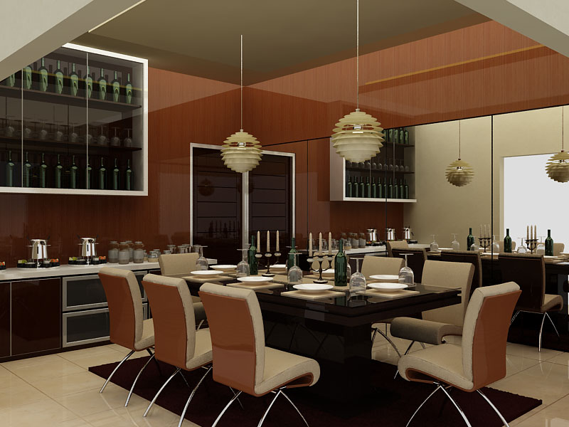 Sand_Architexture Portfolio: Dining Room - Modern Minimalist Design