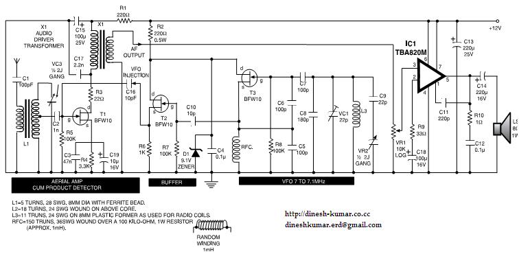 Electronics Projects 40 Meter Direct Conversion Receiver 6268