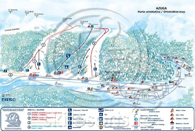 Harta Partii de Schi Azuga | Schi Mania - articole pentru schiori