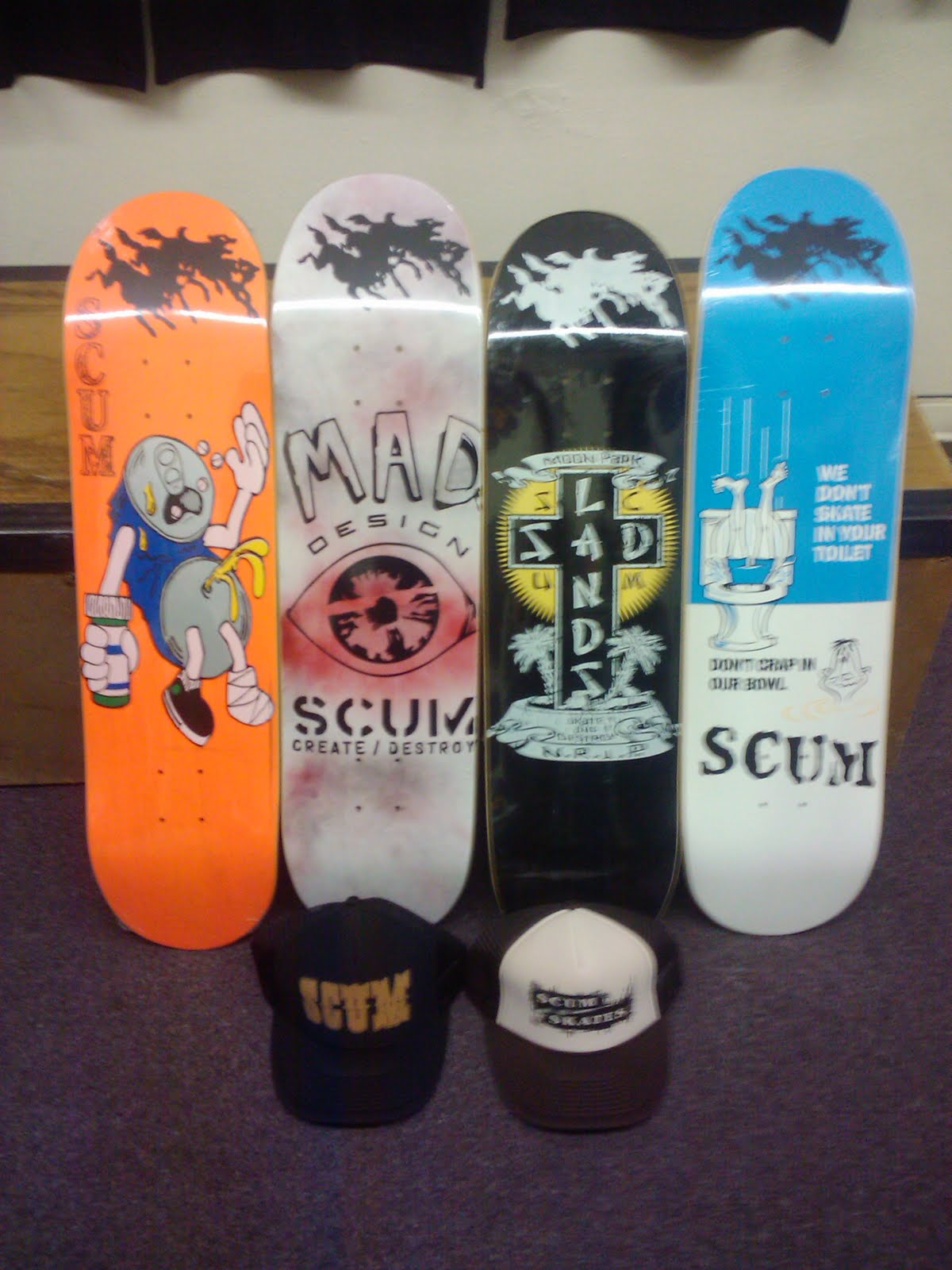 Loose Nut Records & Skate: SCUM AND DESTROY.....New Arrivals by SCUM SKATES
