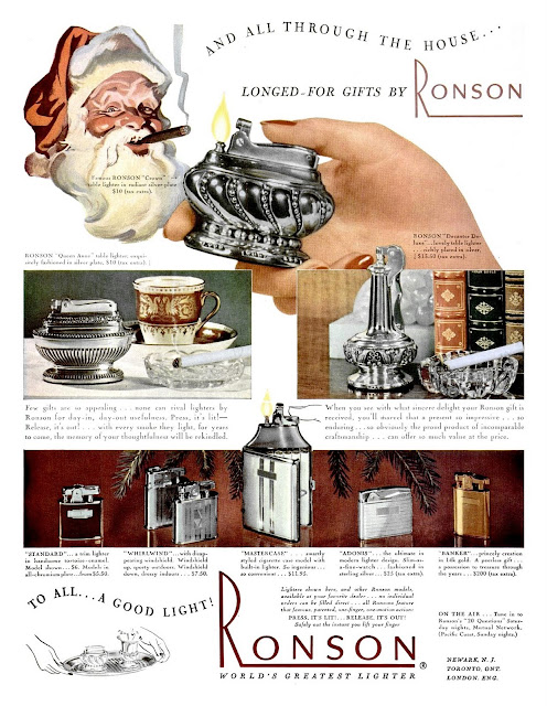 Table lighters collectors' guide: Advert: Ronson Queen Anne, Decanter ...