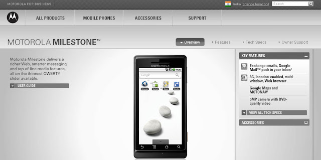 Motorola launches Milestone in India for Rs 33K | GizTechnewZ
