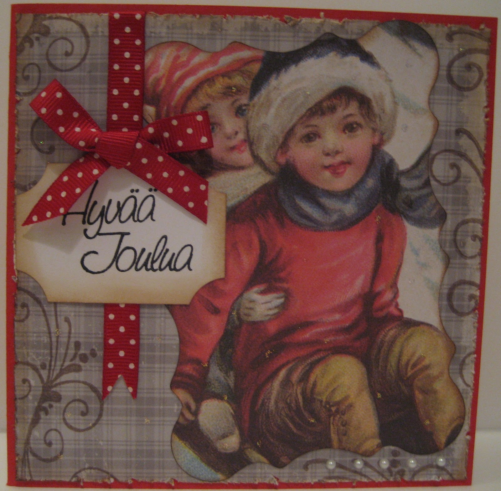 Eevun askartelumaa: Tilatut joulukortit