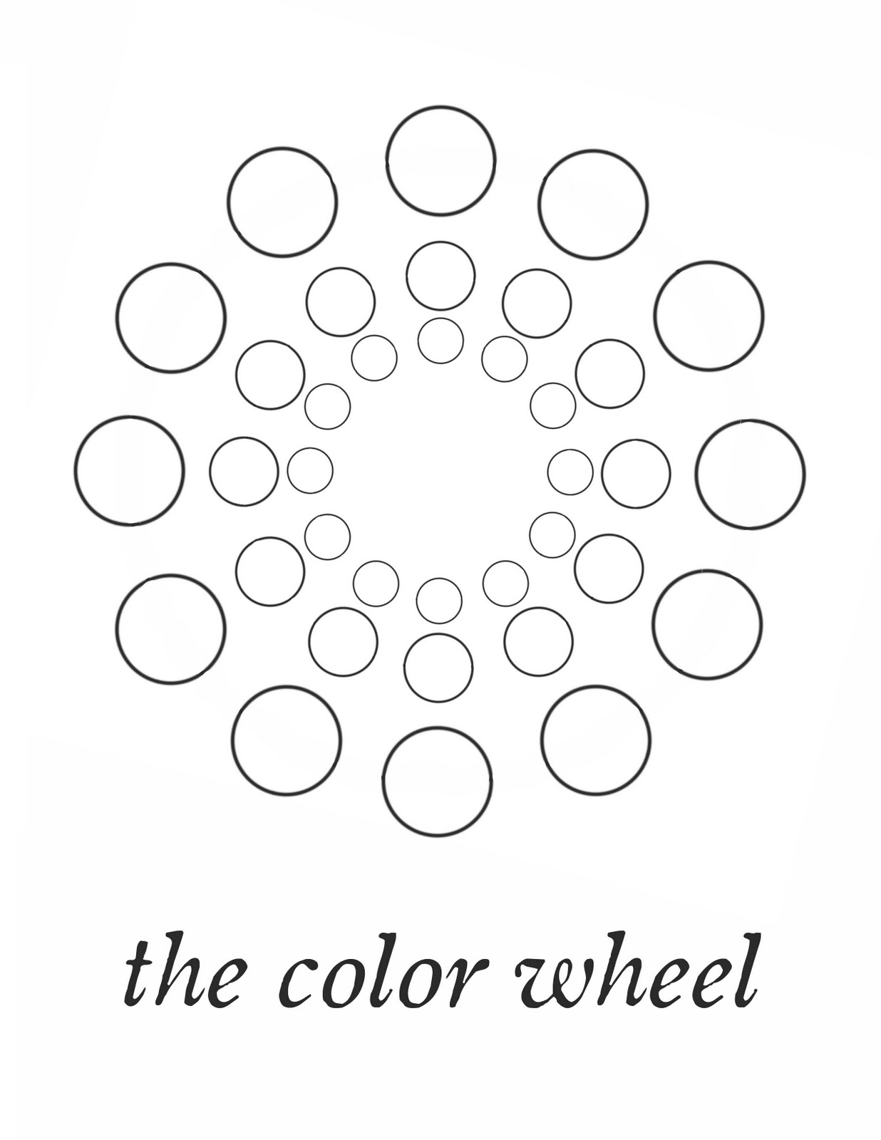 Susan Clark: sketches and inspiration: DIY: Color Wheel