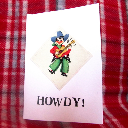 I Love Handmade: Howdy! Greetings Card by Aniseed