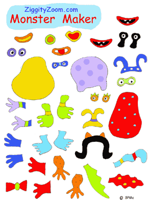 ZiggityZoom Kids Activities, Crafts, Food, Reviews: Printable Monster ...