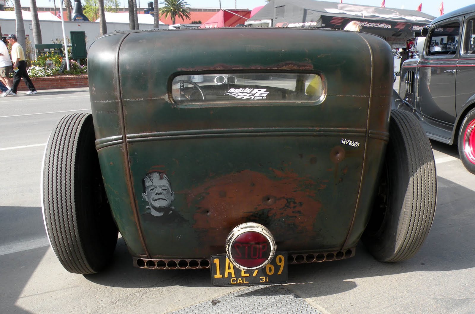 Just A Car Guy: Ricky Bobbys Rod Shop rat rod Frankenstein. I dig it ...