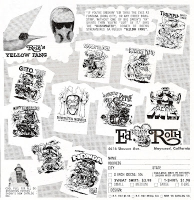 Just A Car Guy: Ed "Big Daddy" Roth advertisements from 1966 for his ...