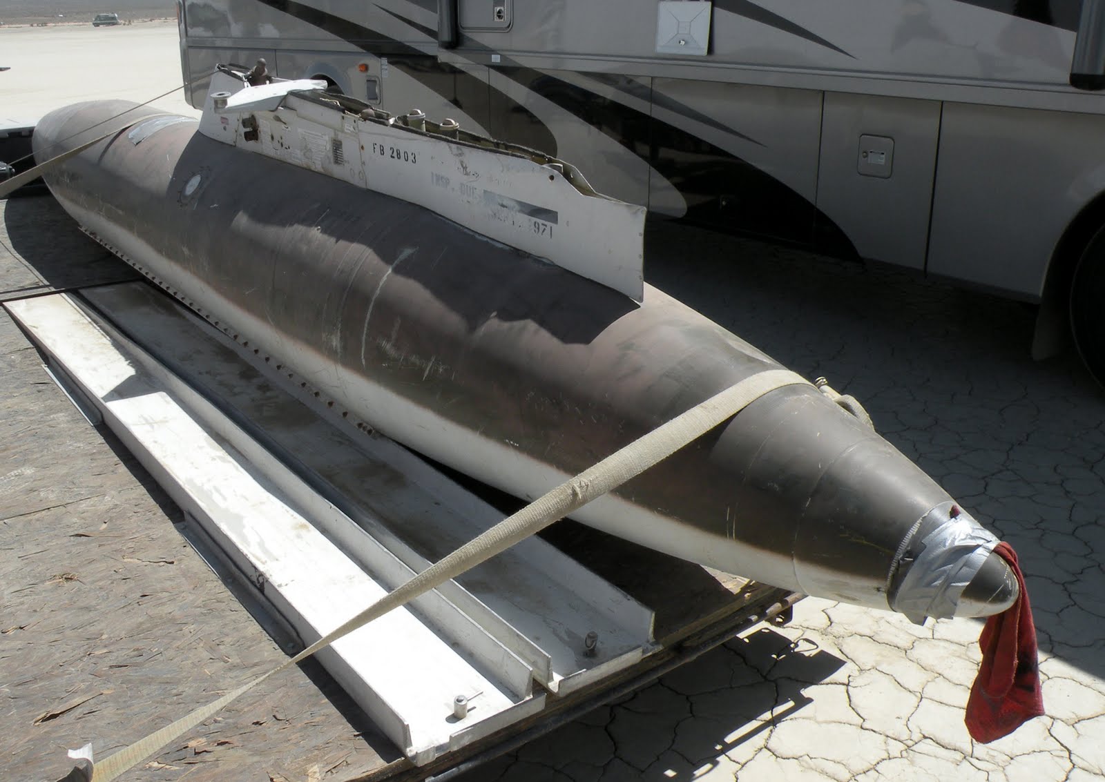 Just A Car Guy: An unchopped belly tank, ready to go under the sawzall ...