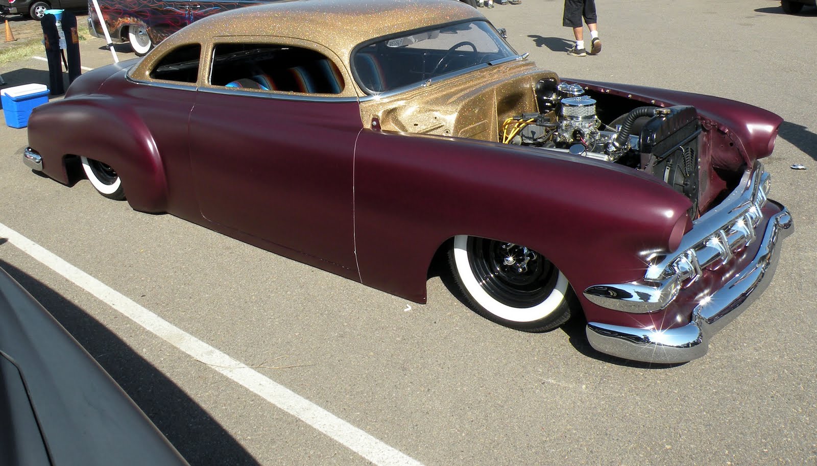 Just A Car Guy: Cool custom with a great two tone paint and ghost scallops