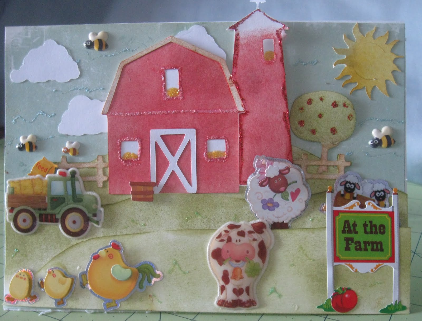 LovetoCreateCards: At the farm Card!