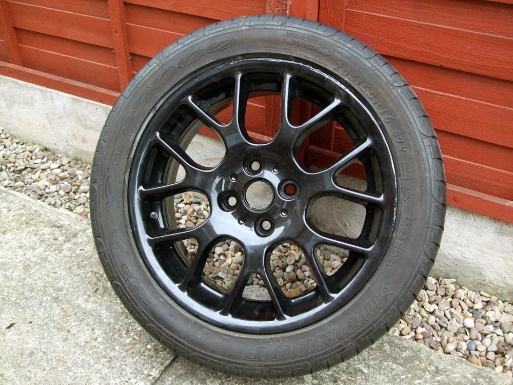 New Powder Coated MG ZR Hairpin Wheels | MG Rover 25 Build Blog