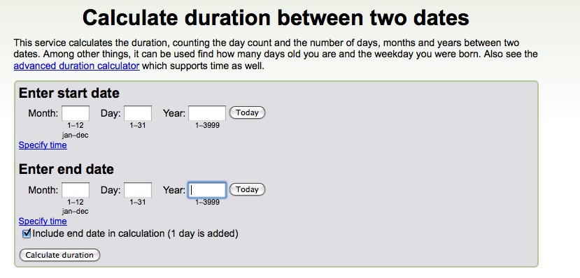 Online Family History: Tips and Tools: Date Calculators