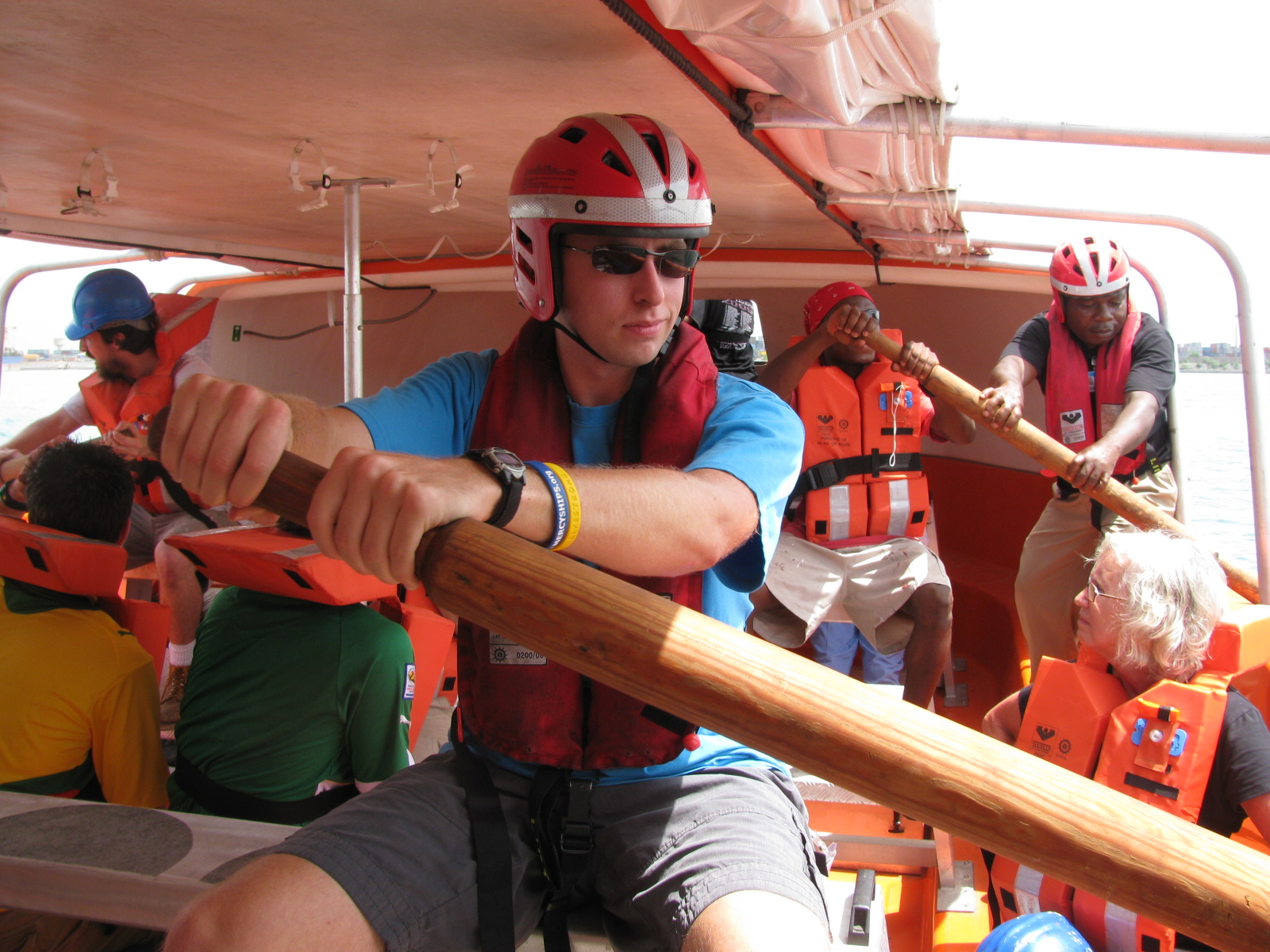Murray & Candace's Adventures: Another day of lifeboat training...