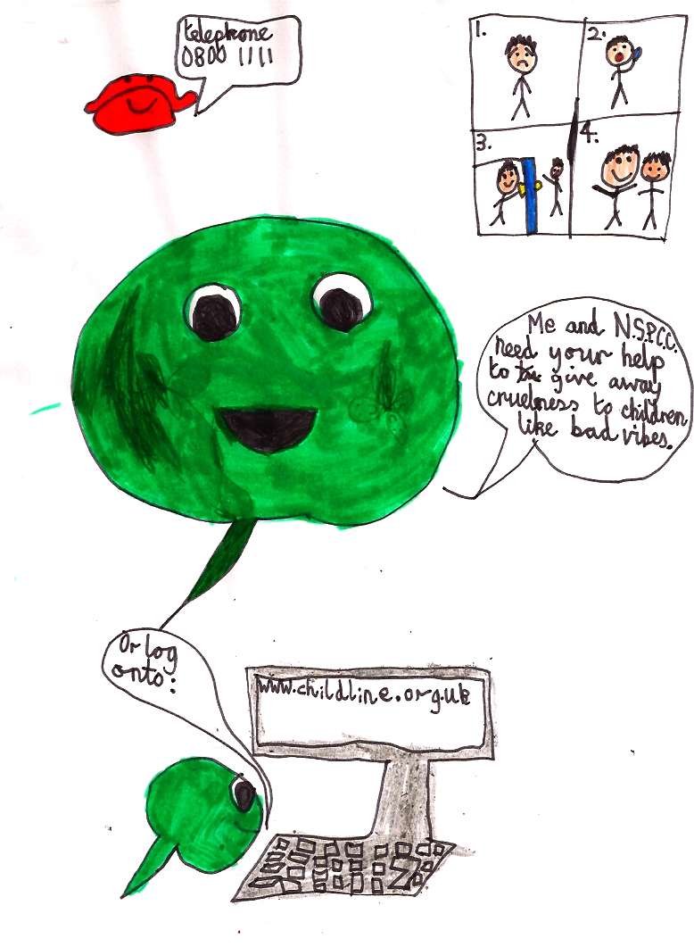 Angry Jasmine: NSPCC Poster