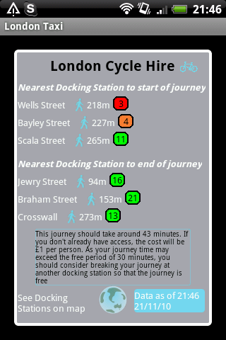 London Taxi Fare Calculator