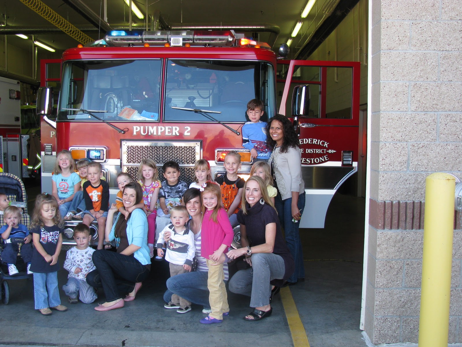 Our Preschool Days: Firestone Fire Station Field Trip