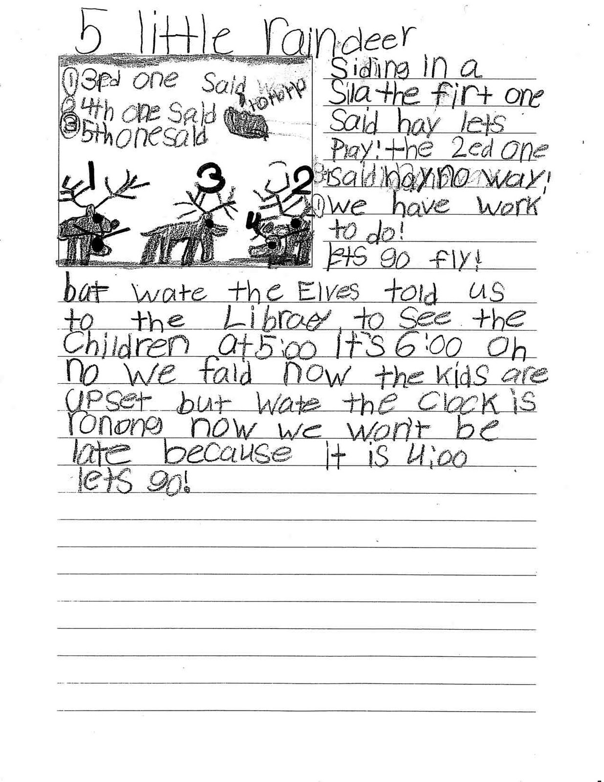 superkiddos: 5 Little Reindeer: A (Late) Christmas Poem