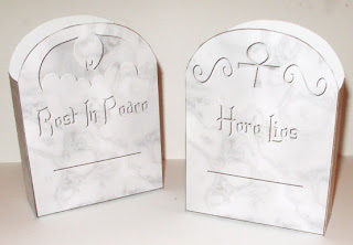 Don't Eat the Paste: Gravestone Treat Boxes