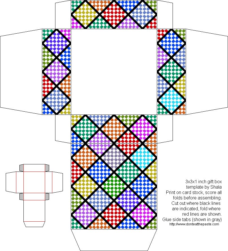 Don't Eat the Paste: A printable box with a special story