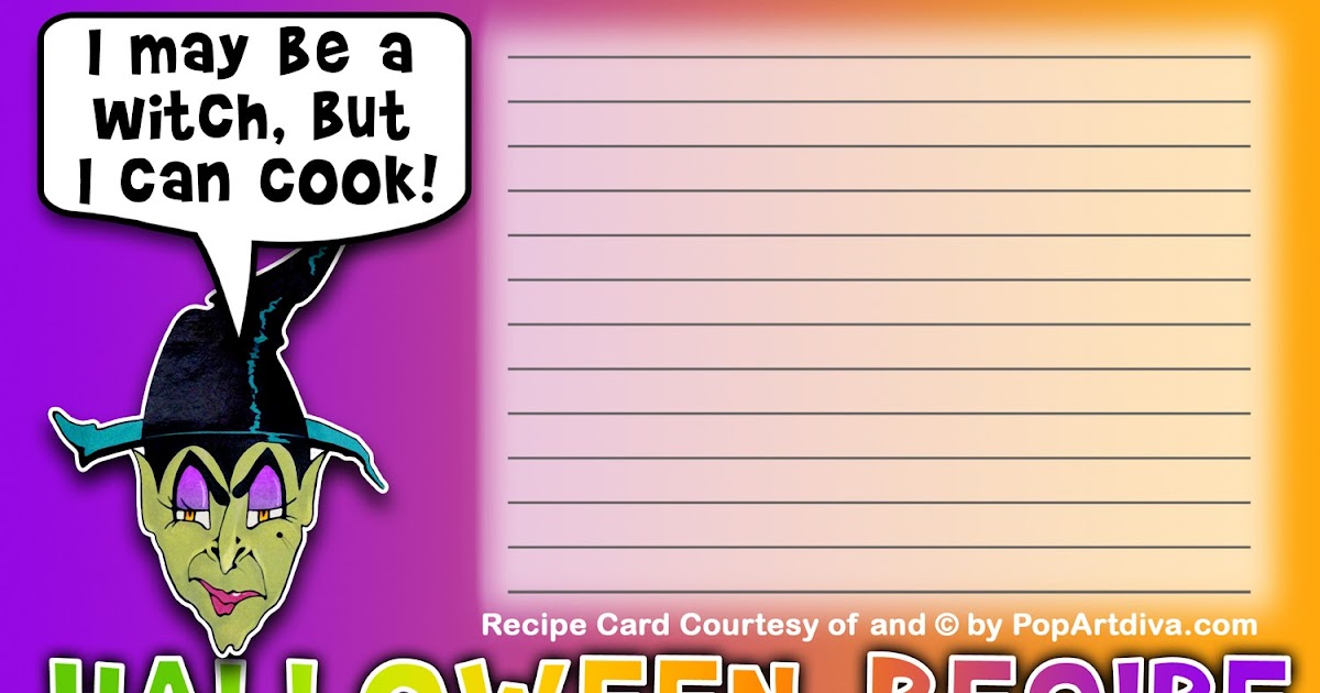The MARTINI DIVA: HALLOWEEN RECIPES & RECIPE CARDS - Witchy