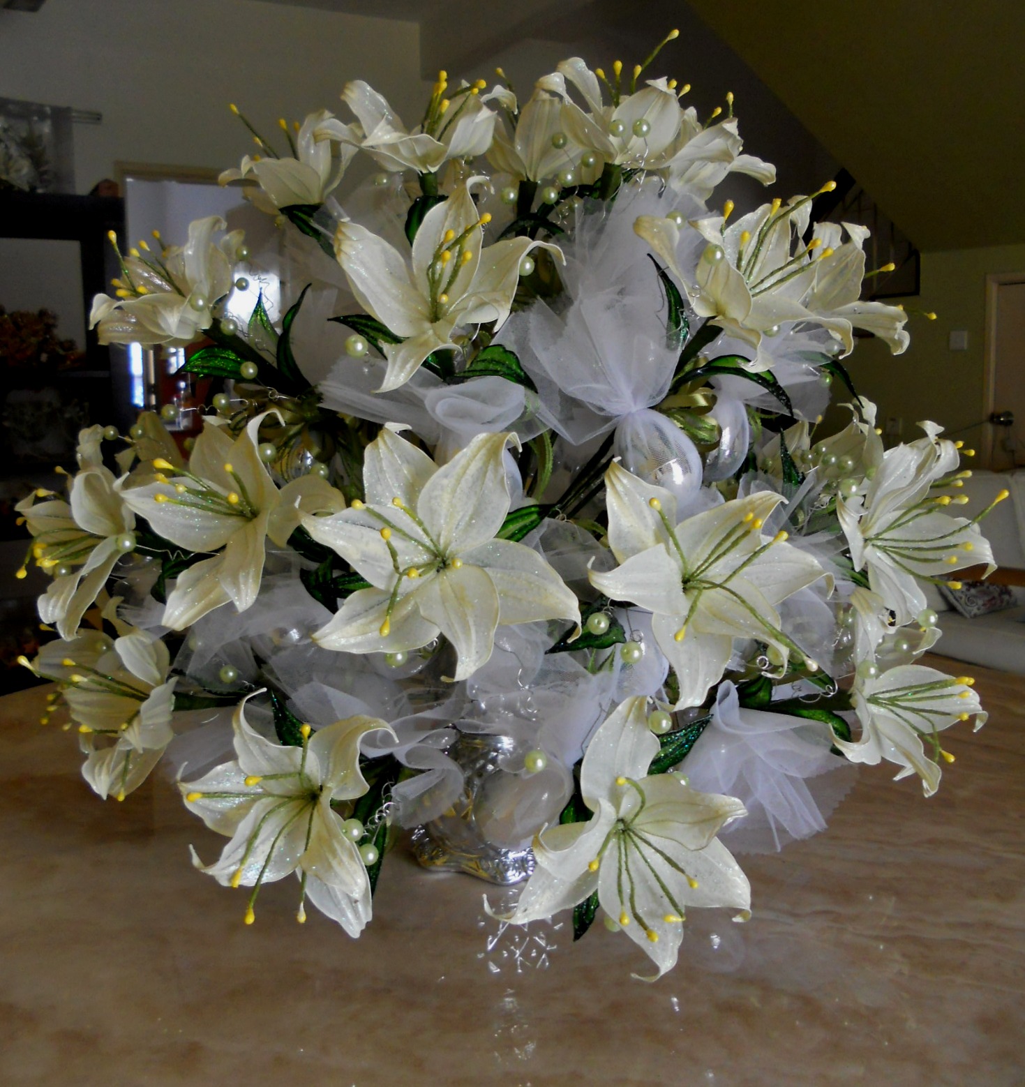 Cemara Qaseh Craft & Deco: BUNGA PAHAR DIP - LILY