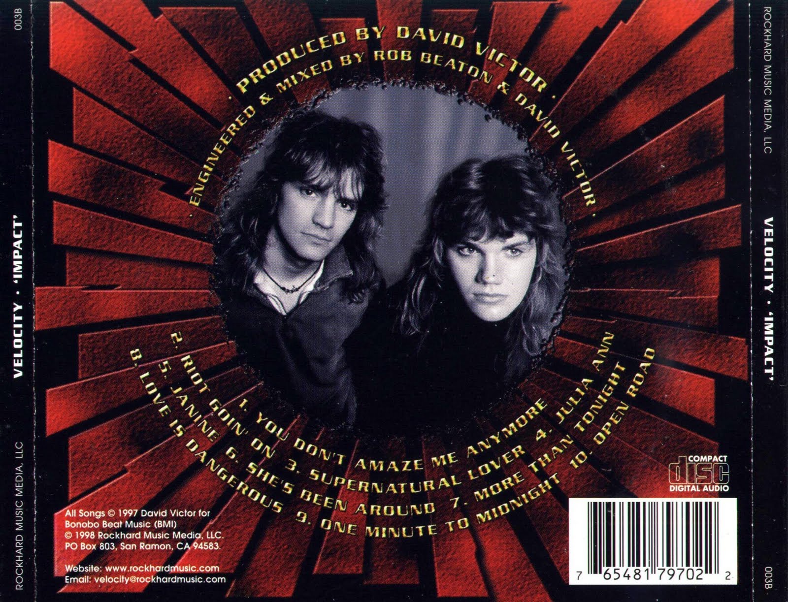 Rocking Maniacs: VELOCITY - Impact (1998)