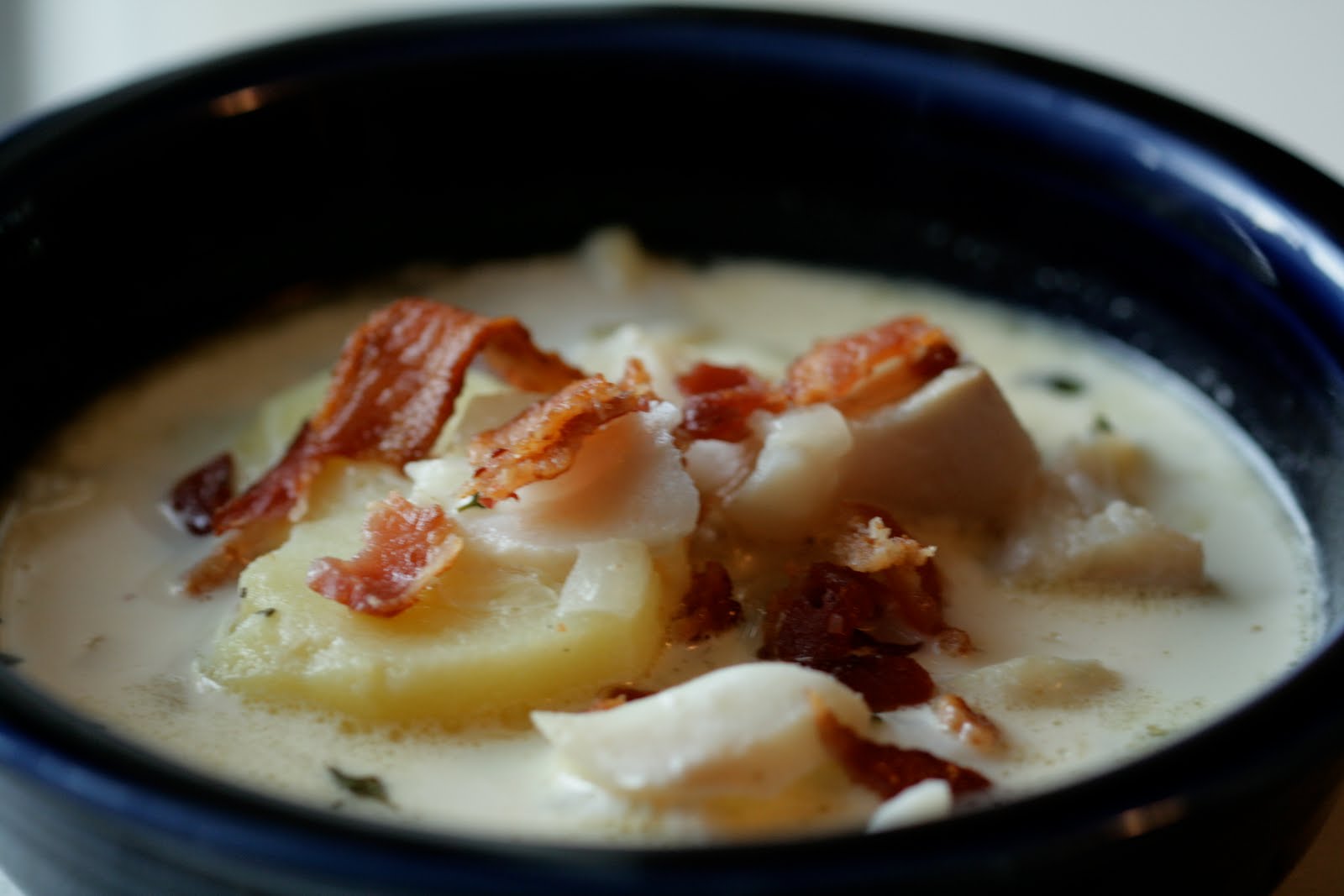 A Bluebonnet in Beantown: New England fish chowder