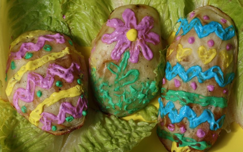 Gourmet Mom on-the-Go: Painted Easter Potatoes