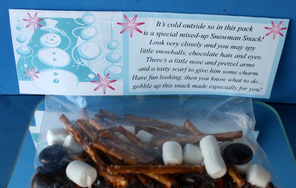 Gourmet Mom on-the-Go: Mixed Up Snowman Snacks