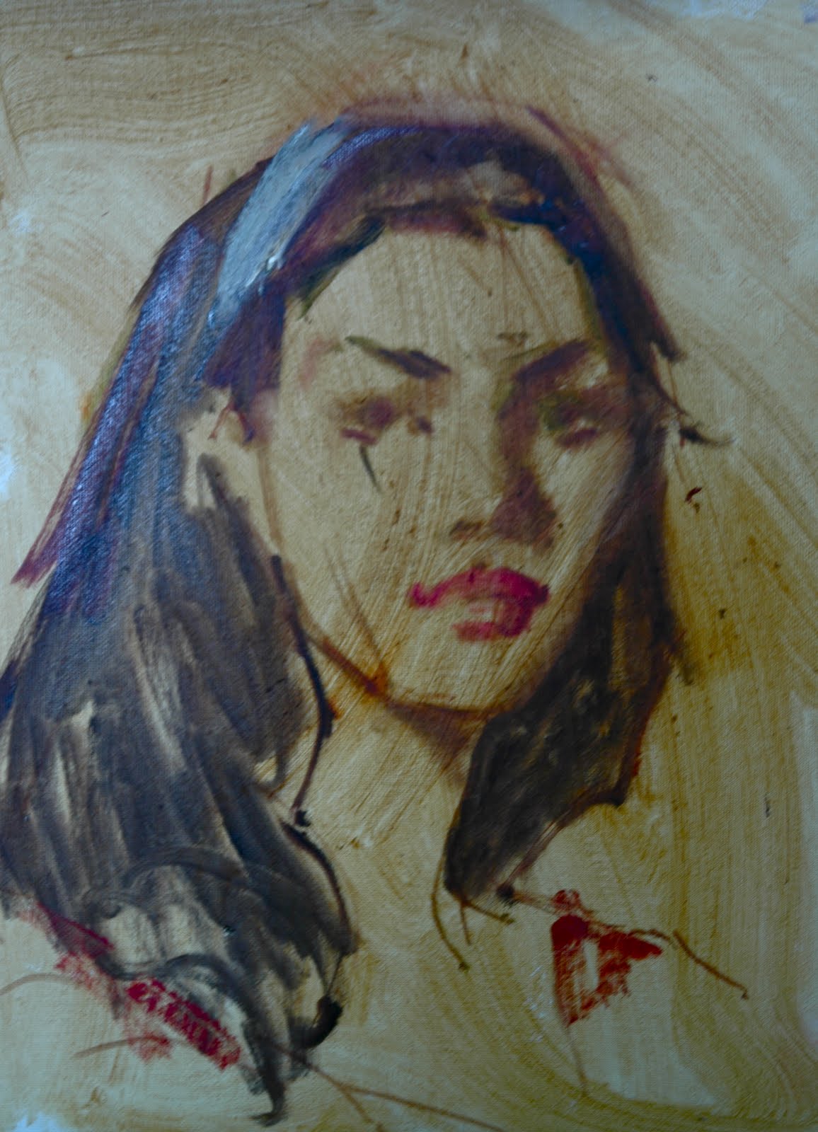 PORTRAIT PAINTING GOLD BY JOHANNA SPINKS: The Most Beautful Girl in The ...