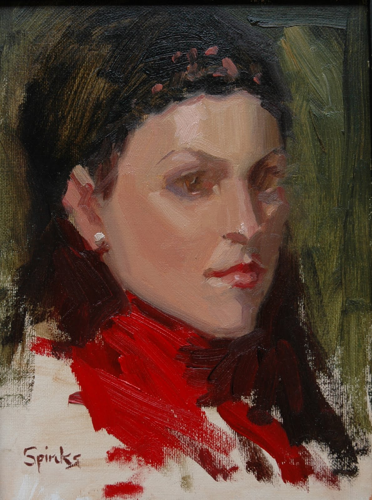 PORTRAIT PAINTING GOLD BY JOHANNA SPINKS: SECOND KISS! Toni Czechorosky