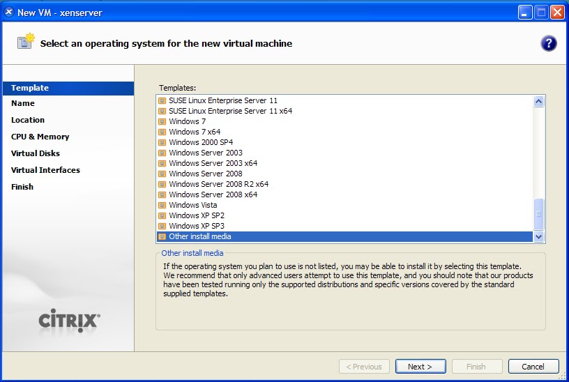 Virtualization : Citrix XenServer Part 2 _ Create New Vm | osshare