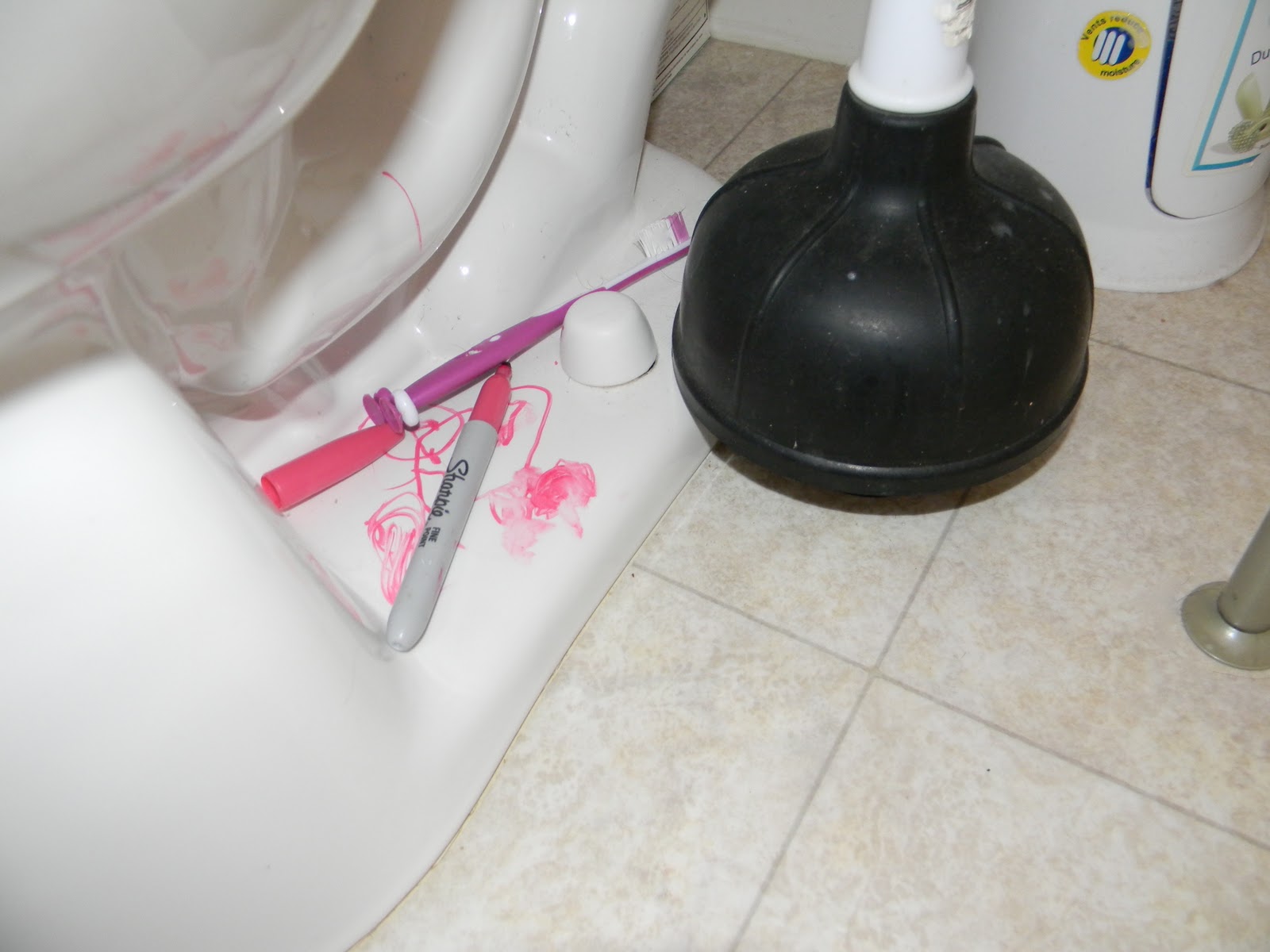 Our Life...: Potty Art, Wide Pants, and Dental Woes