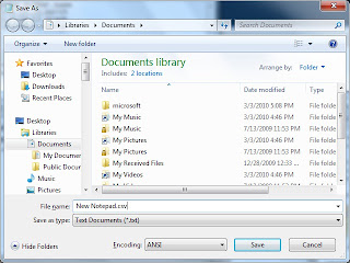 Computer Tips: Using Notepad to create an Excel spreadsheet