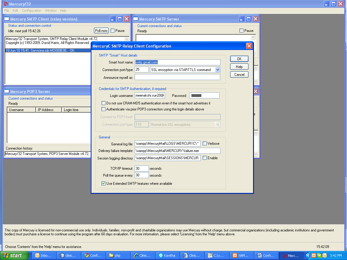 Spreading Knol: Configuring Mercury (Mail) server in windows